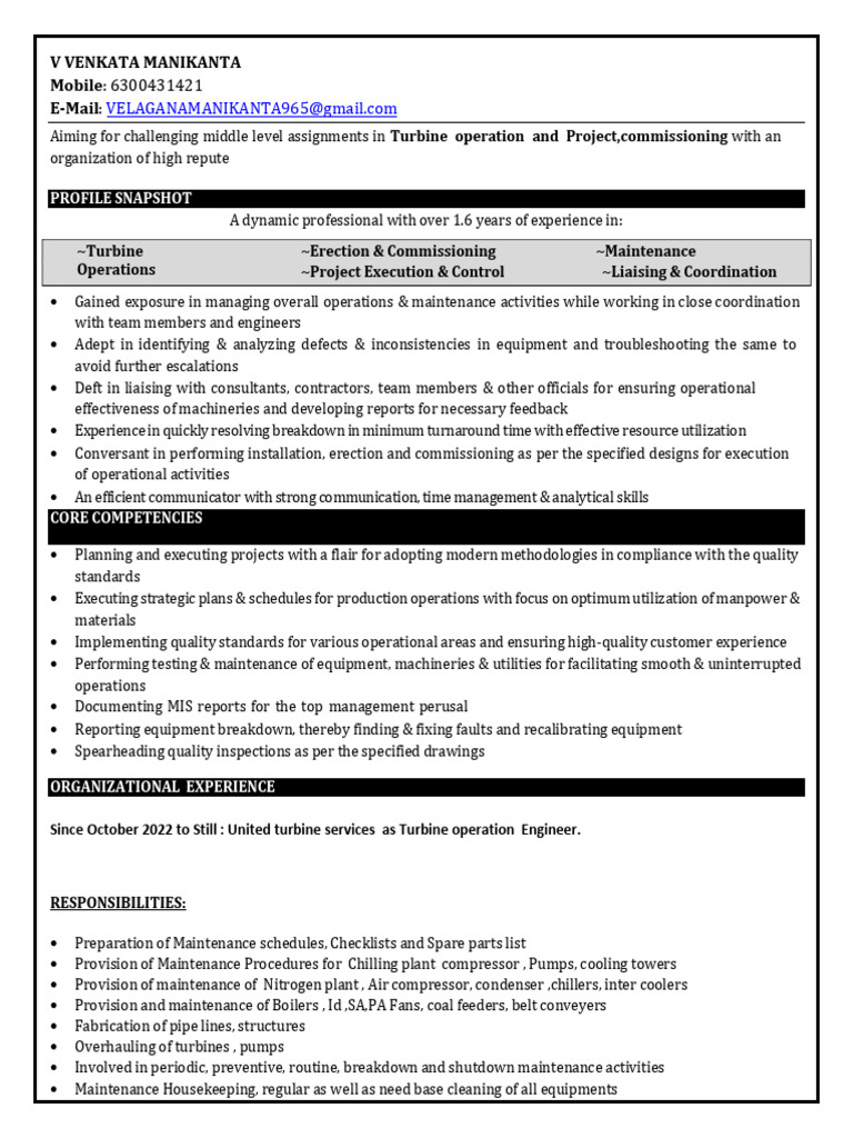 Manikanta Resume | PDF