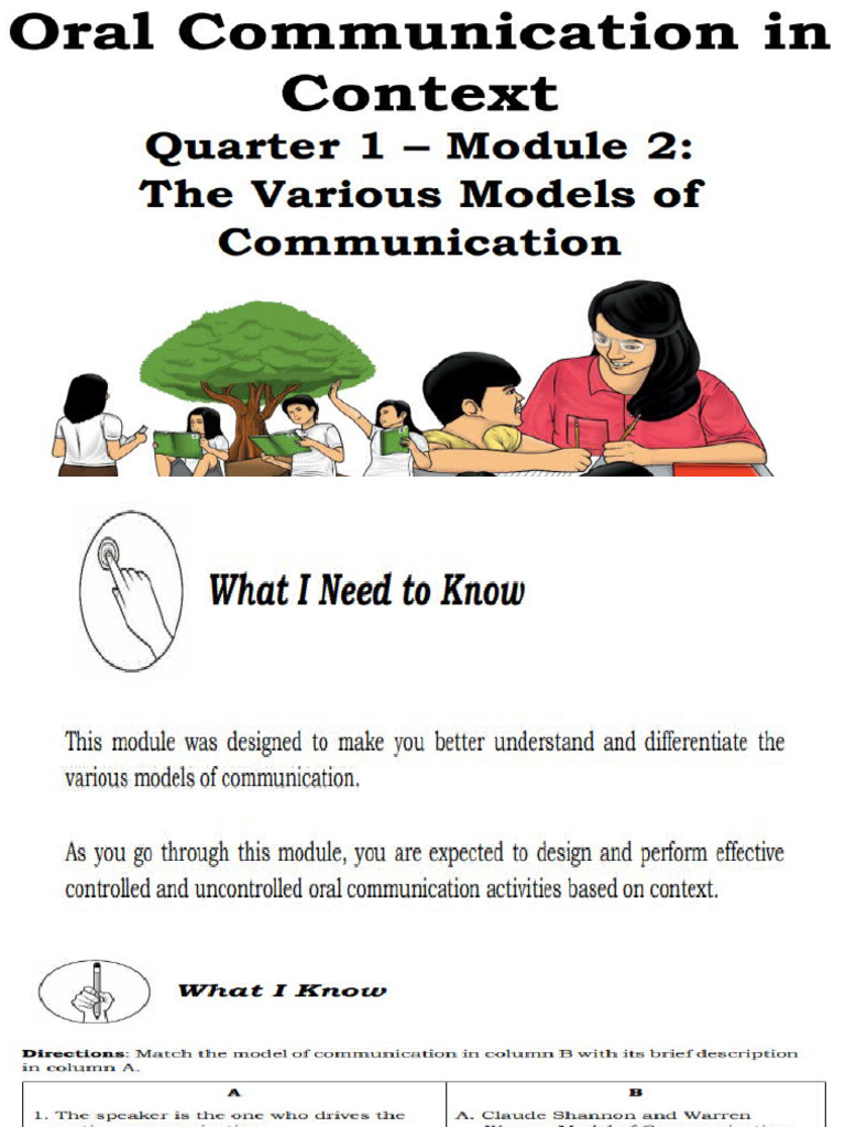 Q1 M2 Various Models | PDF