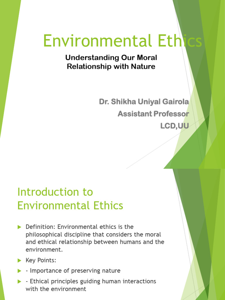 Understanding Environmental Ethics | PDF