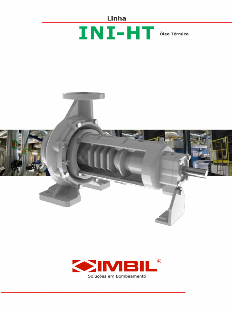 Folder Técnico Bombas de Óleo Térmico IMBIL - Linha INI HT | PDF