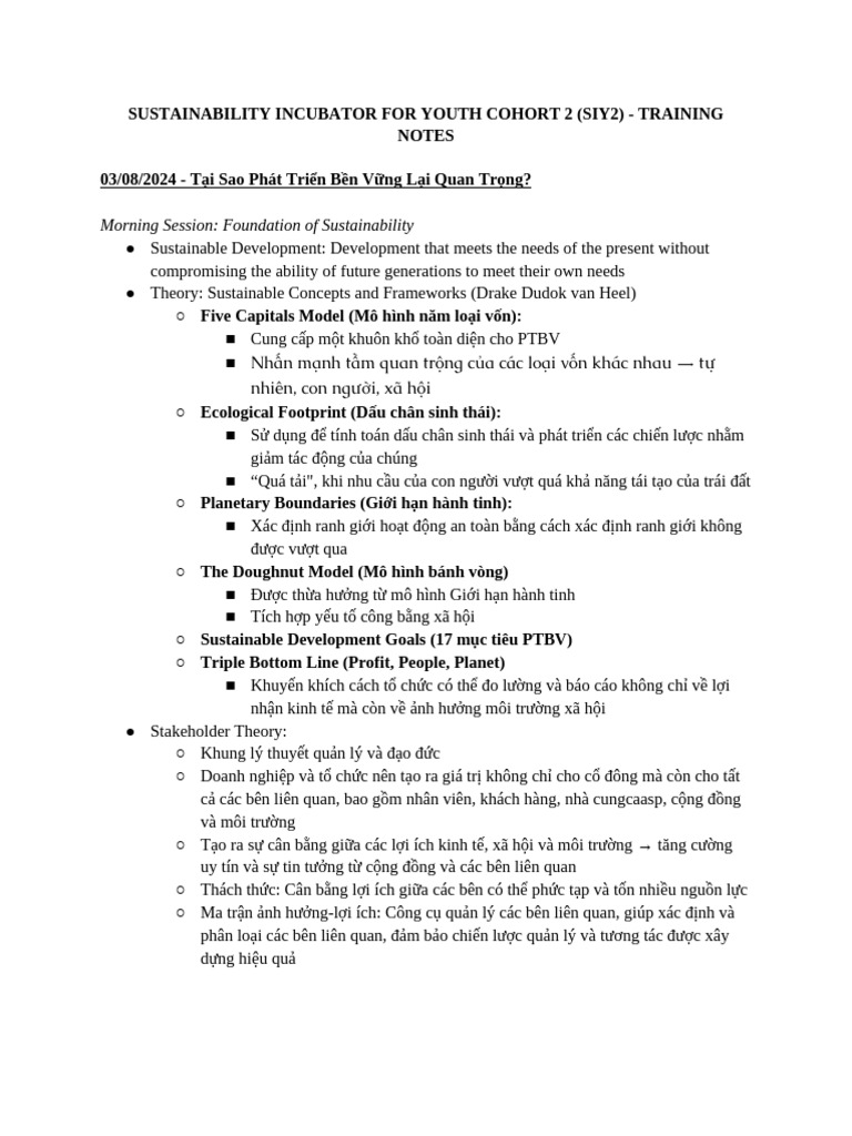 [SIY2] Training Notes | PDF