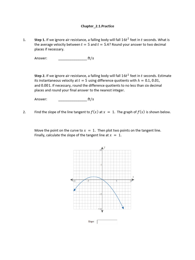 Chapter 2.1.practice | PDF