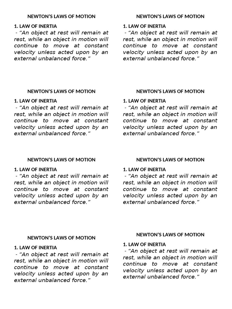 Laws of Motion | PDF