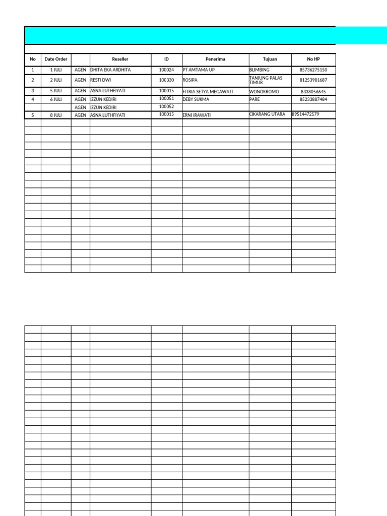 Pembukuan KABIYA KIDS JULI 2024-1 | PDF