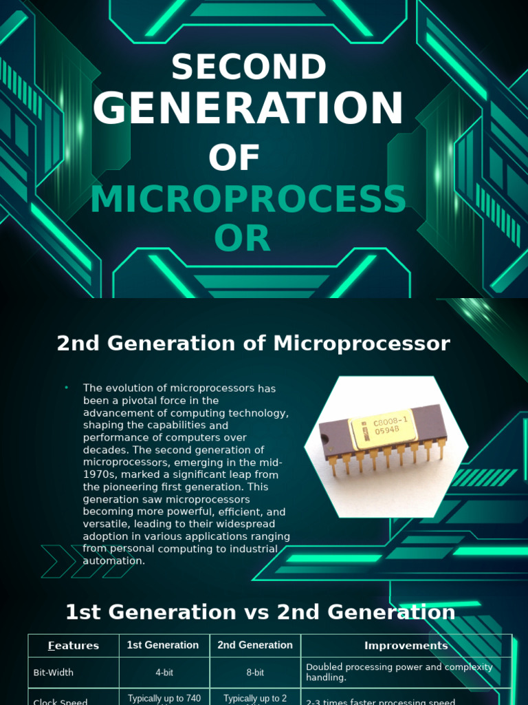 2nd Generation of Microprocessor | PDF