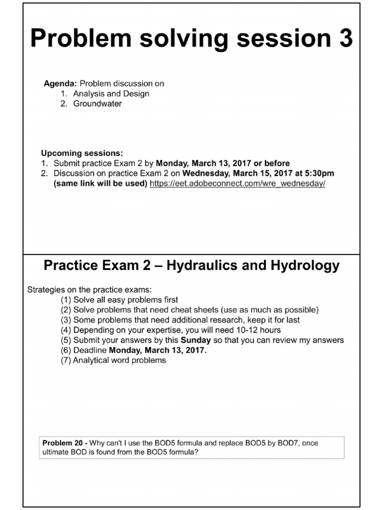 Problem Solving Session 3 | PDF