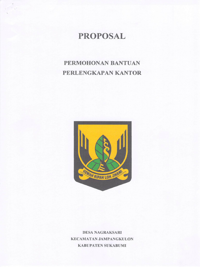 Proposal Permohonan Perlengkapan Kantor | PDF