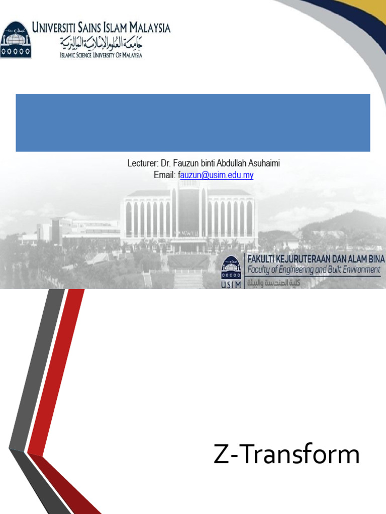 chapter 4 Z Transform notes | PDF