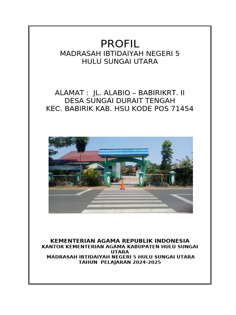 Contoh Profil Min 5 Hsu | PDF