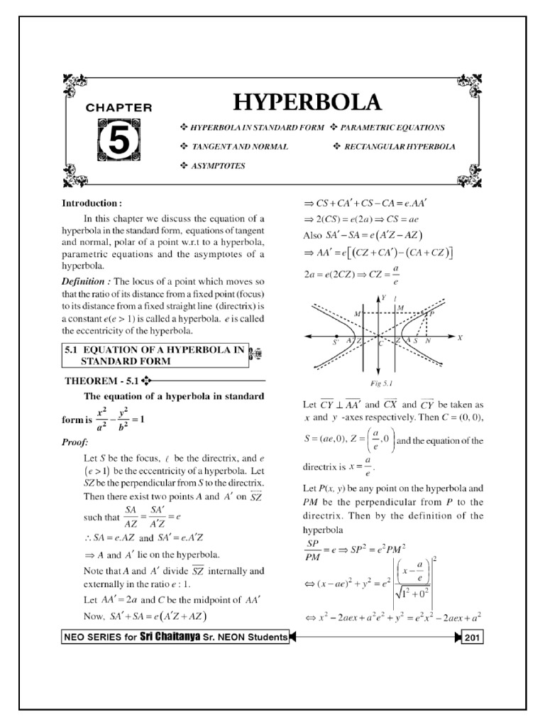 15) Hyperbola | PDF