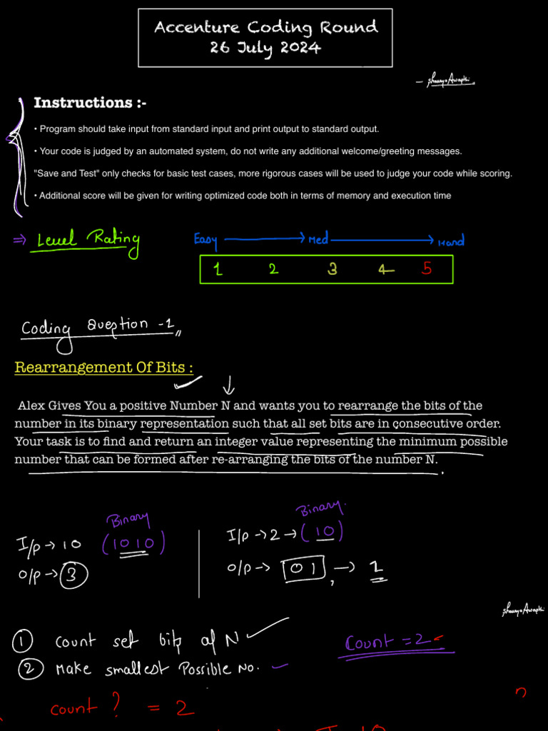 26july2024 Accenture Problems | PDF