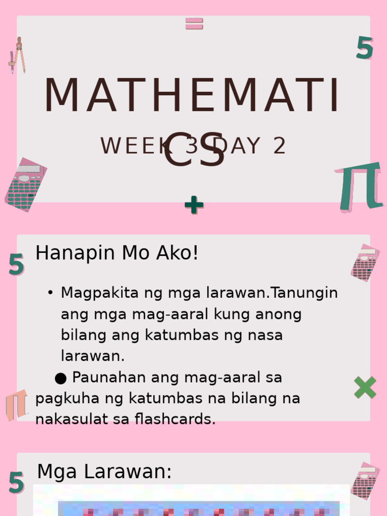 Mathemati CS: W E E K 3 Day 2 | PDF
