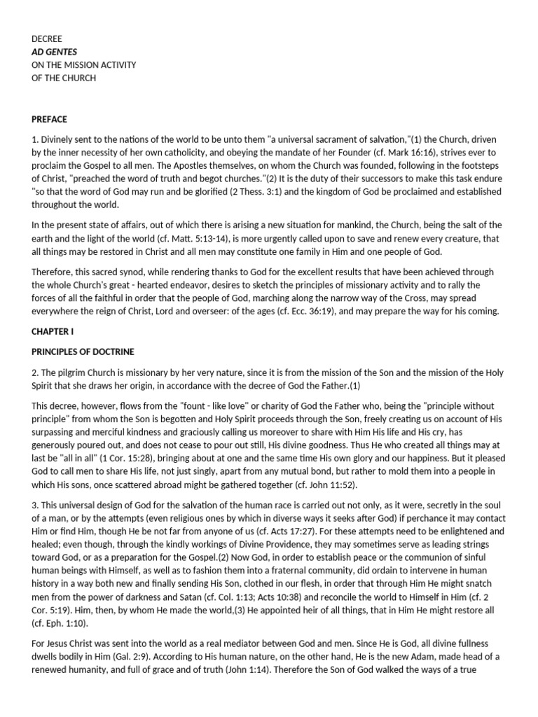 missio ad gentes | PDF