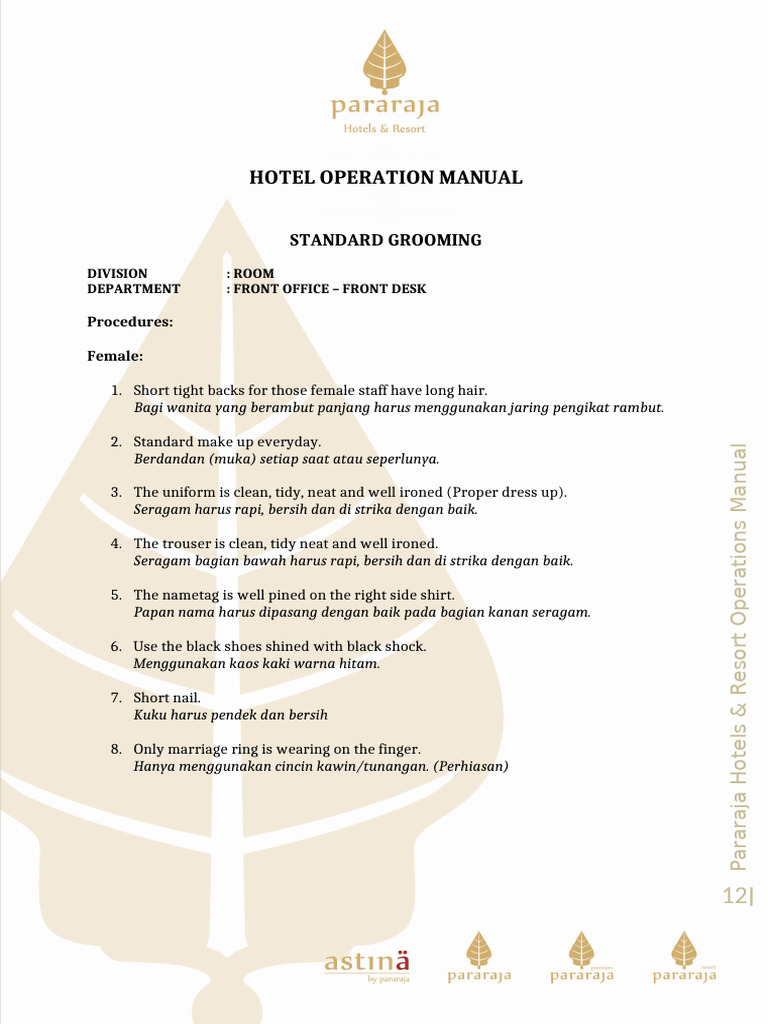 Standard Grooming | PDF