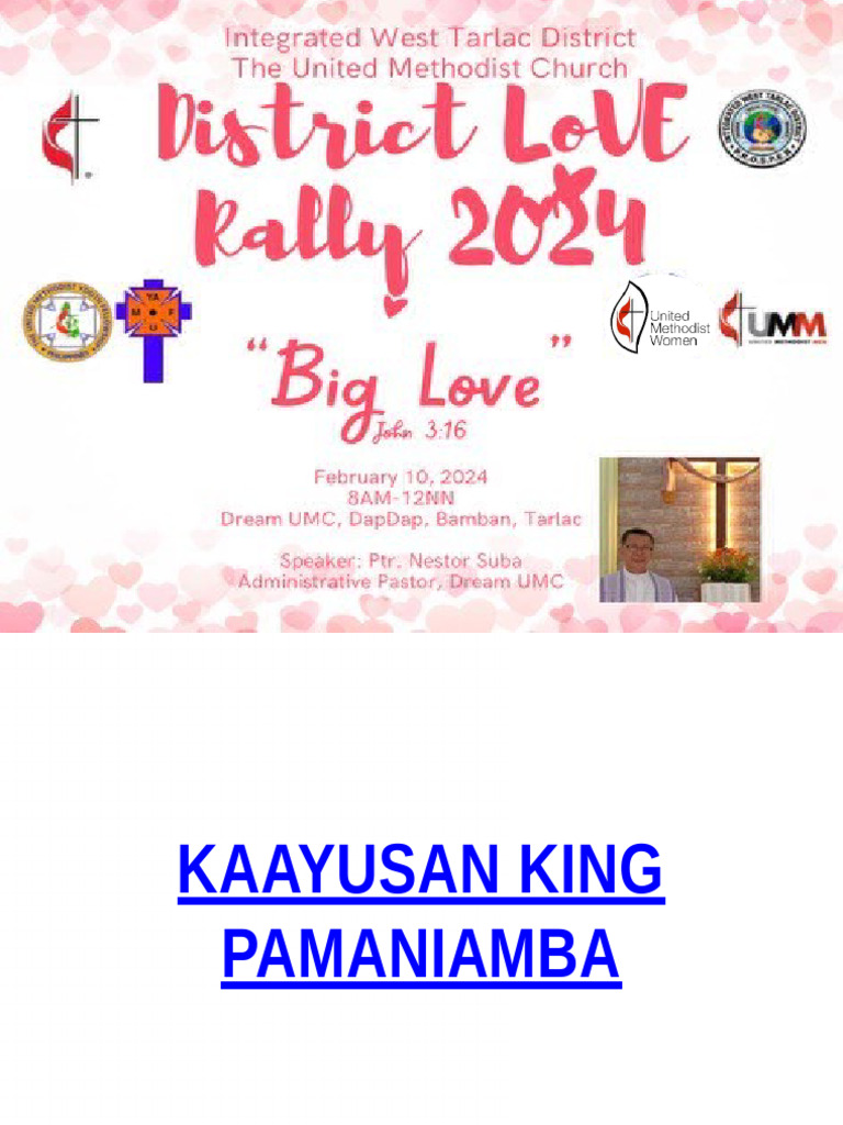 IWTD Love Rally 2024 Liturgy | PDF