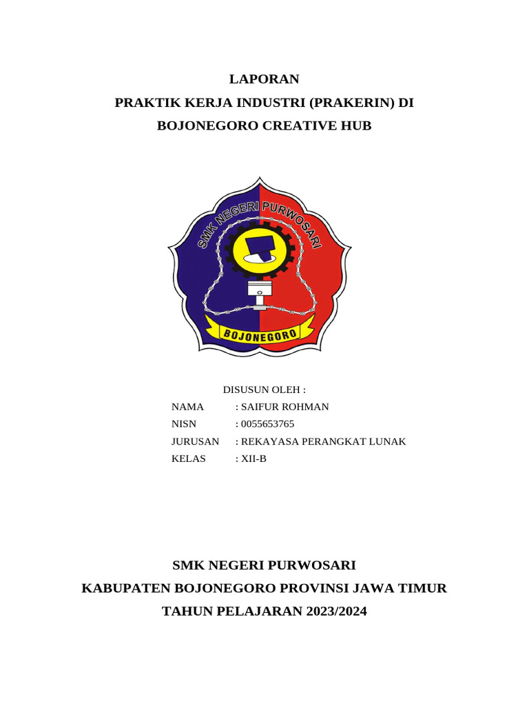 Laporan PKL Saifur Rohman 17 Xii RPL B | PDF