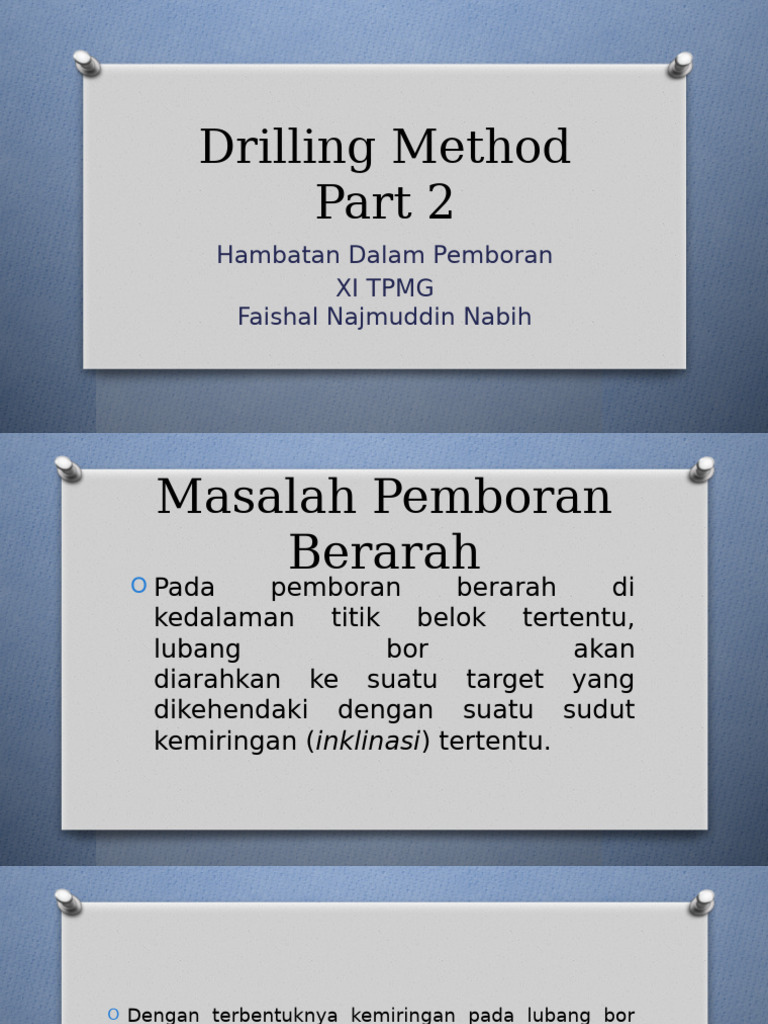 Drilling Method Part 2 | PDF