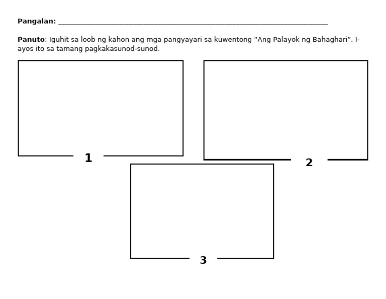 Ang Palayok NG Bahaghari Drawing Activitiy | PDF