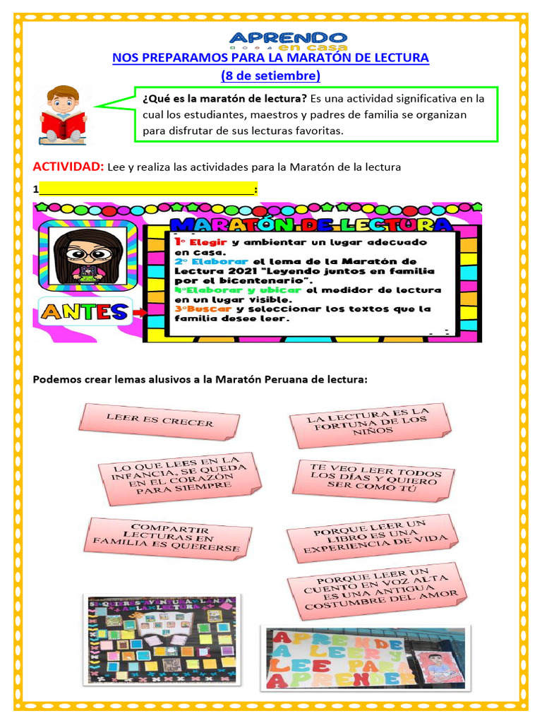 Maraton de La Lectura 2021 | PDF