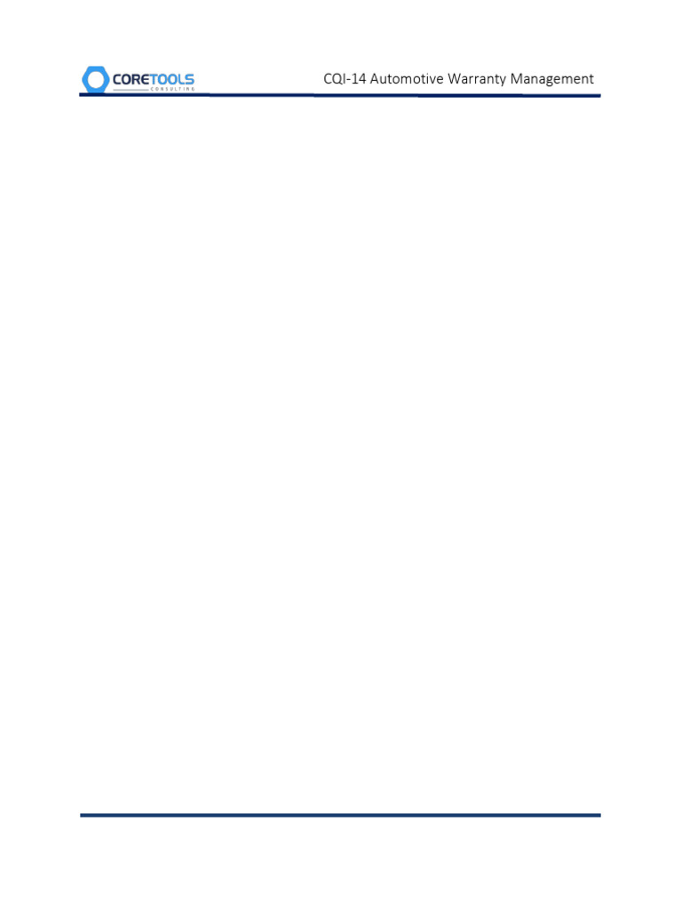 Manual Del Participante CQI-14 - Gestión de Garantía Automotriz - ABR22 | PDF
