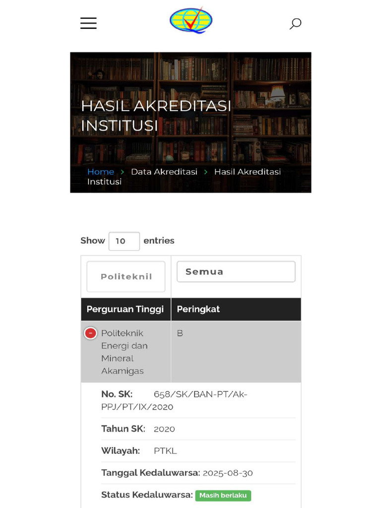 Akreditasi - Andre Syahputra | PDF