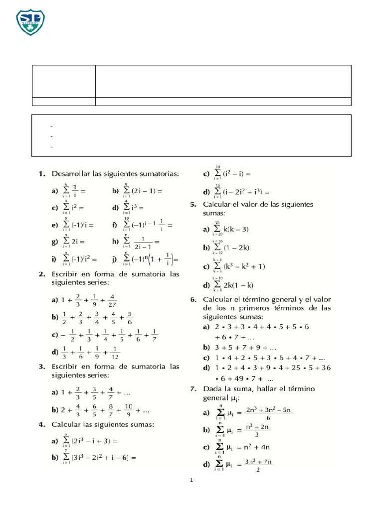 Guía n11 Unidad 3 Límites, Derivadas e Integrales | PDF