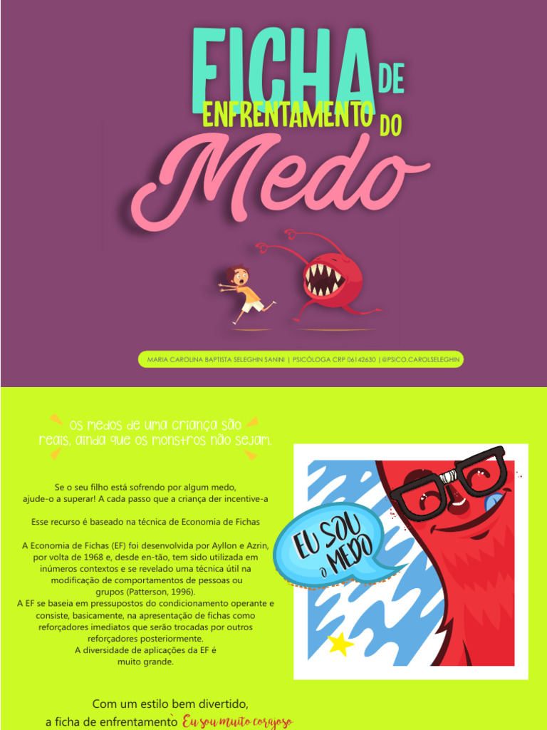 Ficha de Enfrentamento Do Medo | PDF
