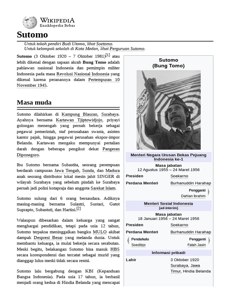 Sutomo | PDF