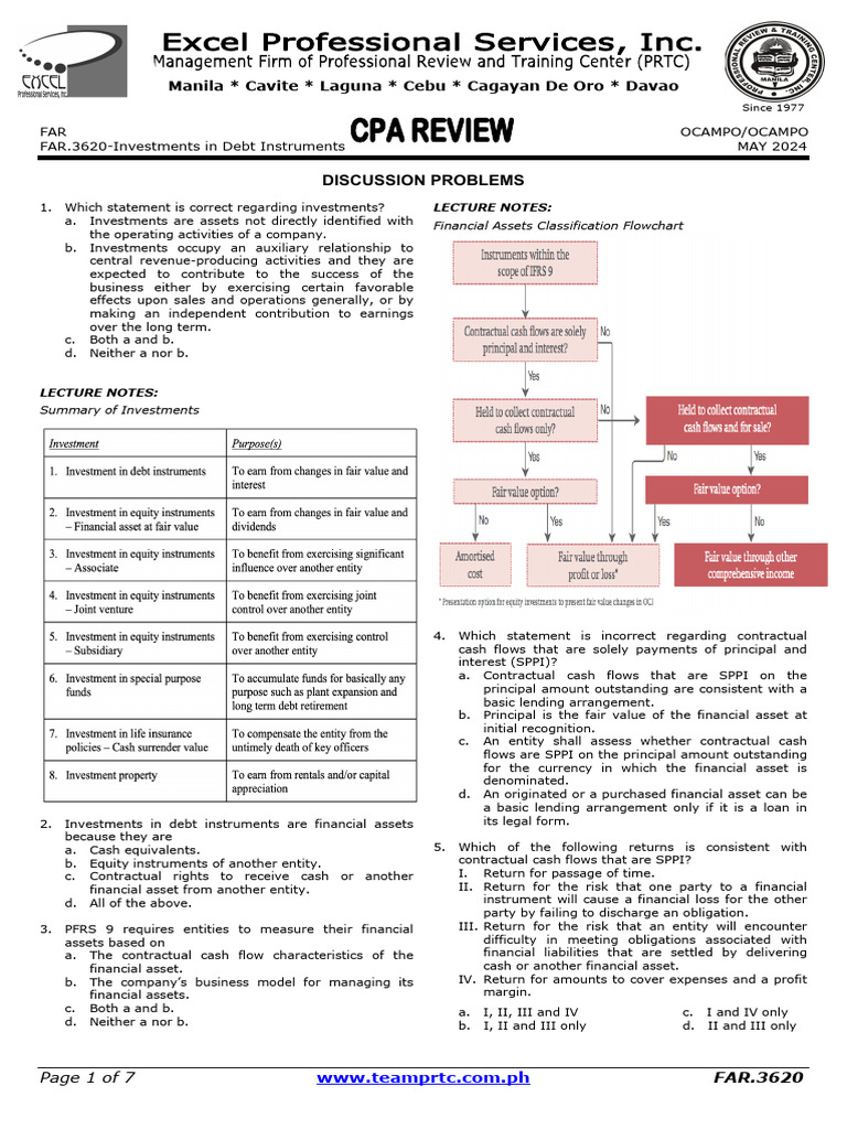 Understanding Debt Instruments Investments | PDF | Fair Value ...