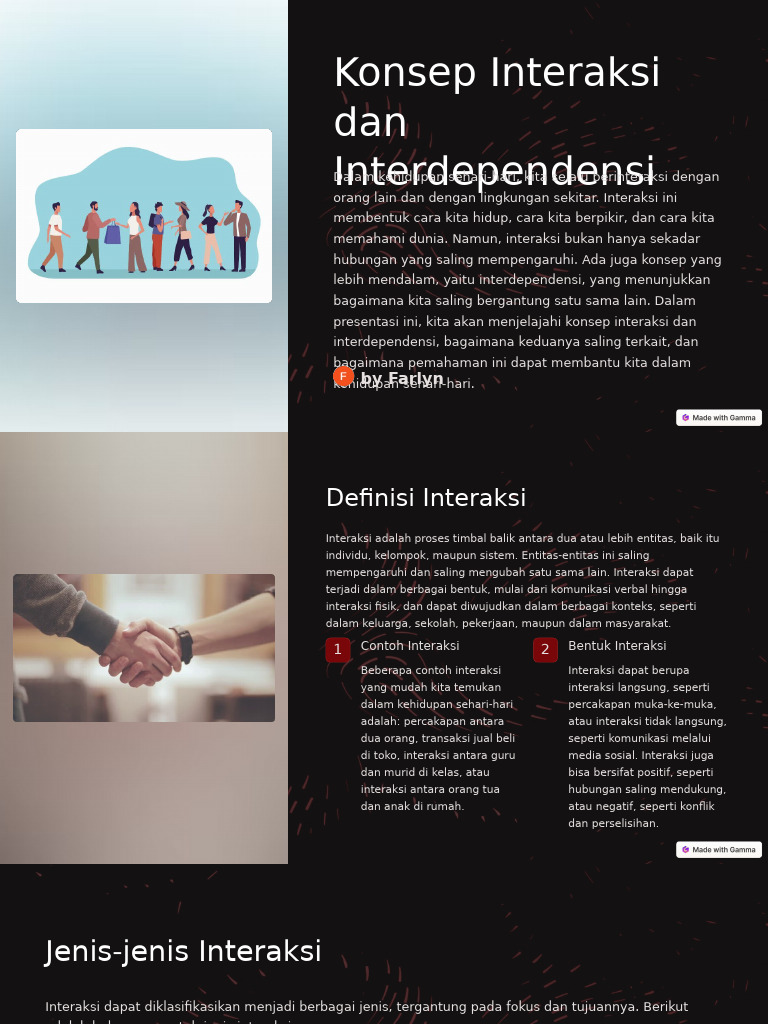 Konsep Interaksi Dan Interdependensi | PDF