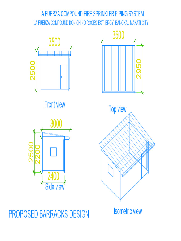 Proposed Barracks Design | PDF