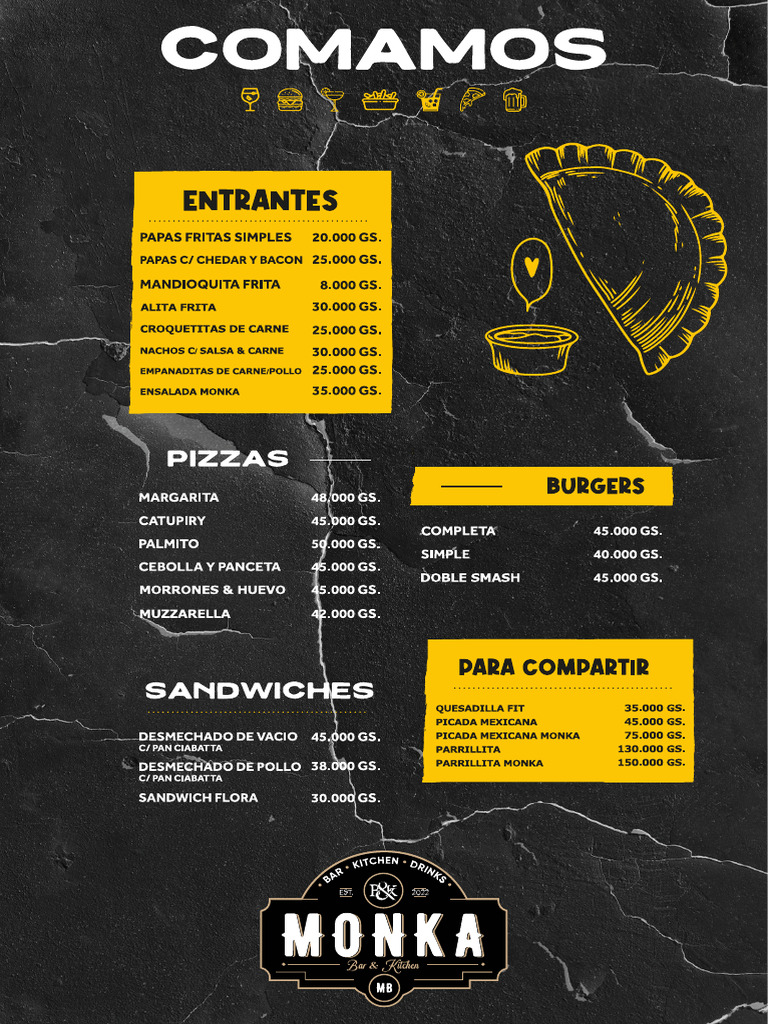 Carta Monka Bar 2024 | PDF