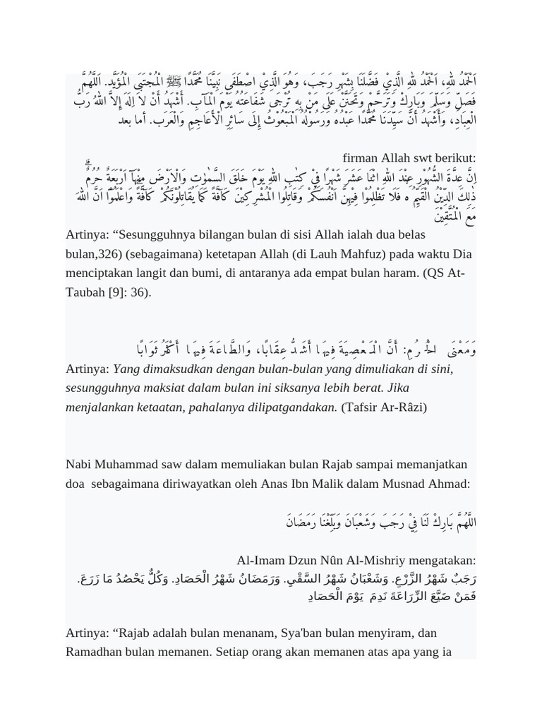 RAJAB | PDF