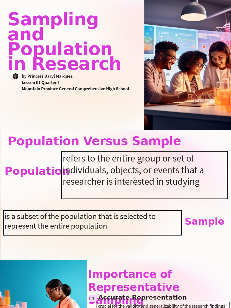 Lesson 1 Sampling Vs Population | PDF