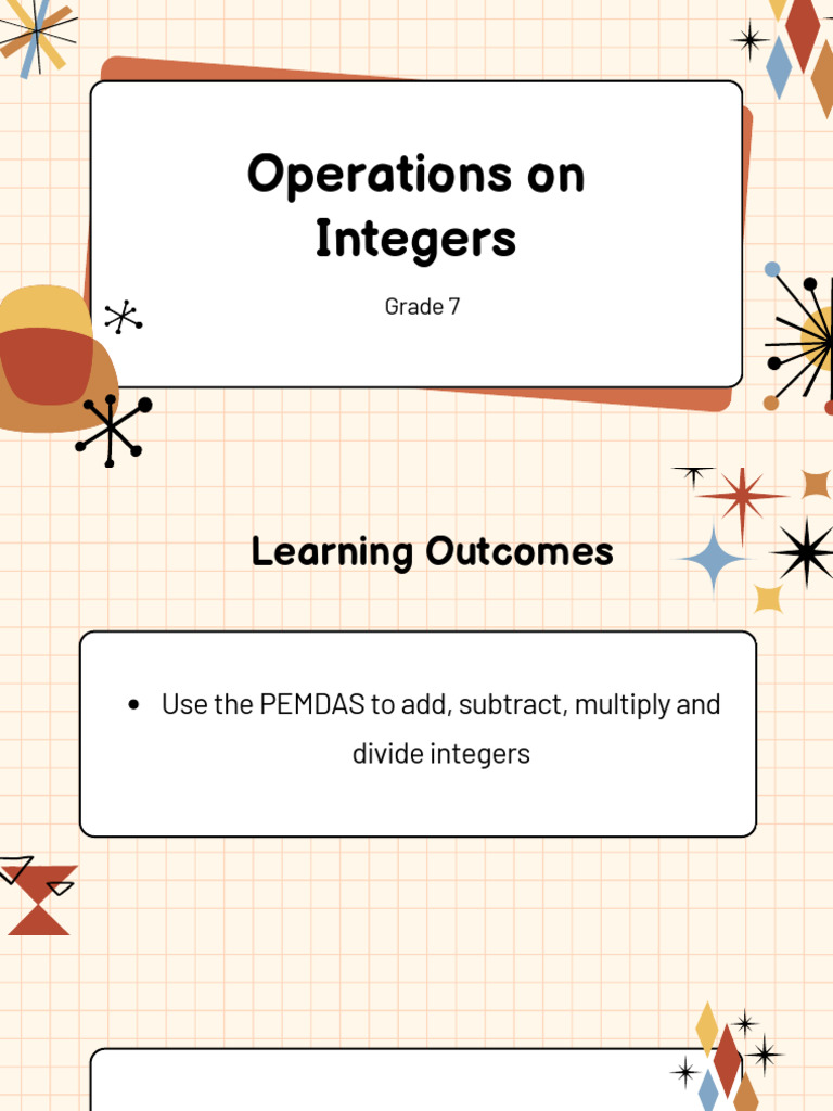 Operations On Integers | PDF
