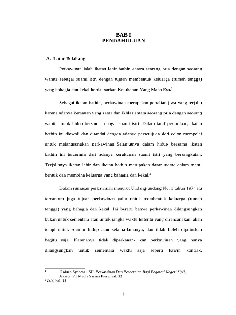 Proposal Perceraian | PDF