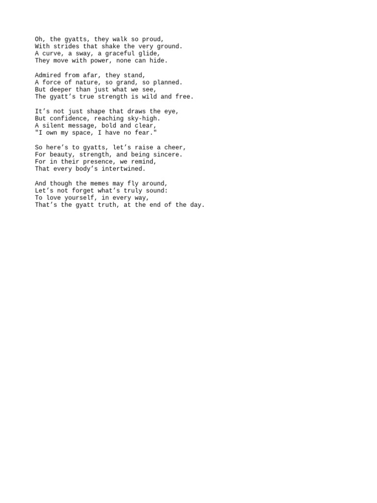 Poem of Gyatts | PDF