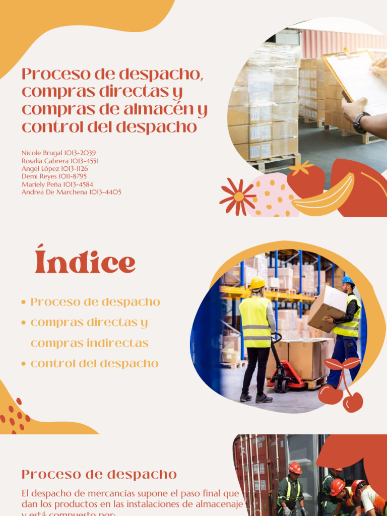 Proceso de Despacho, Compras Directas y Compras de Almacén, Control Del Despacho | PDF