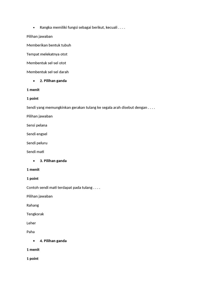 Soal PTS Ipa Kelas 5 Semester 1 (PB) | PDF