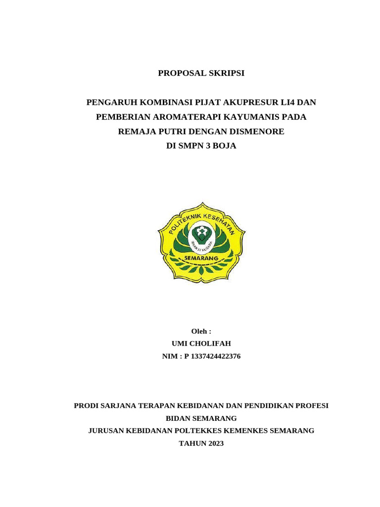 Proposal Skripsi Revisi Umi C - Revisi | PDF