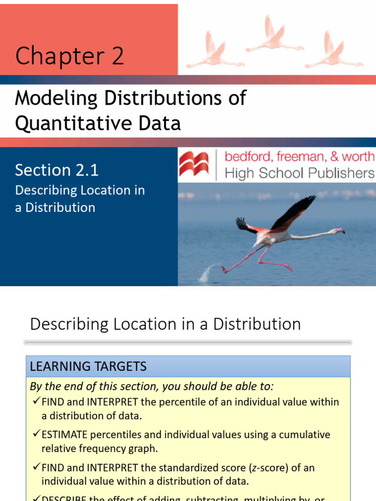 Modeling Distributions of Quantitative Data: Section 2.1 | PDF
