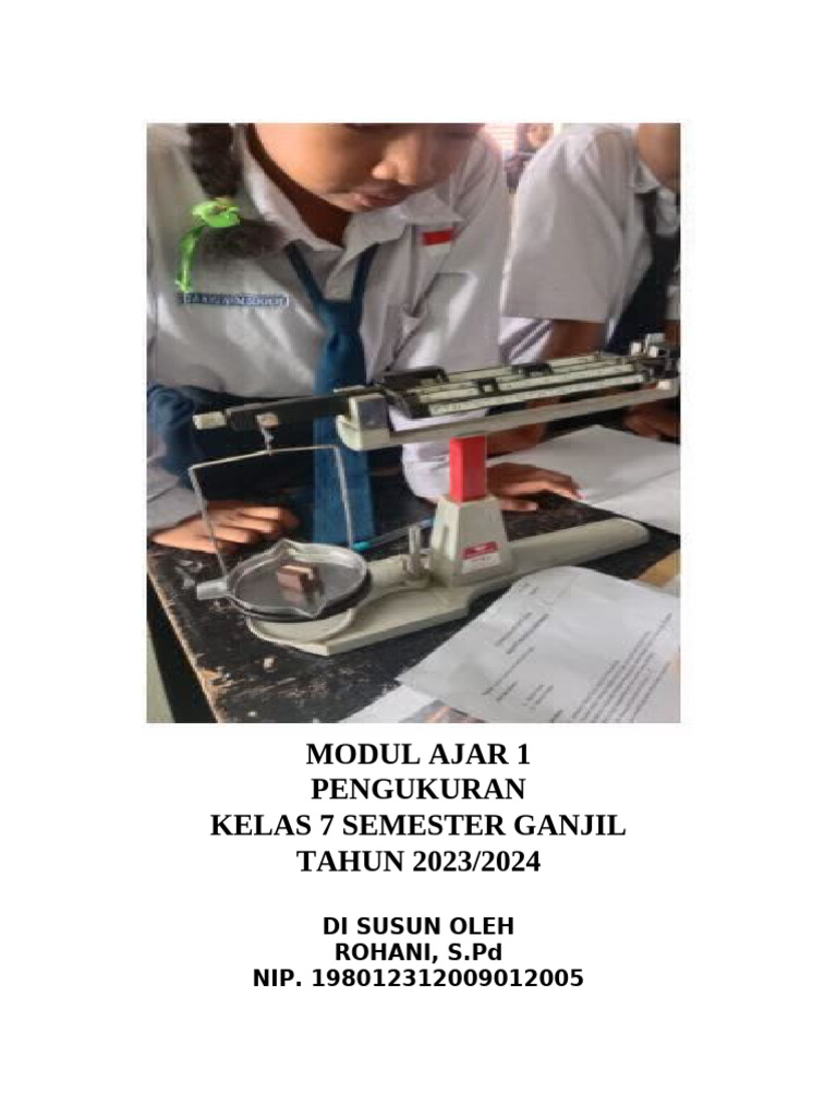 MODUL AJAR Pengukuran | PDF