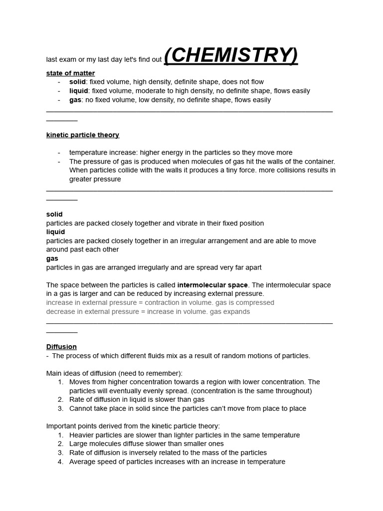 Chemistri Final Exam Yippeeee | PDF