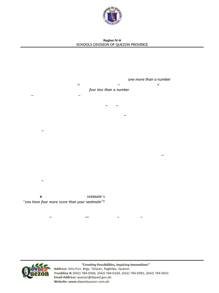 Grade 8 Division Numeracy Post Test 2024 | PDF | Argument | Foreign ...