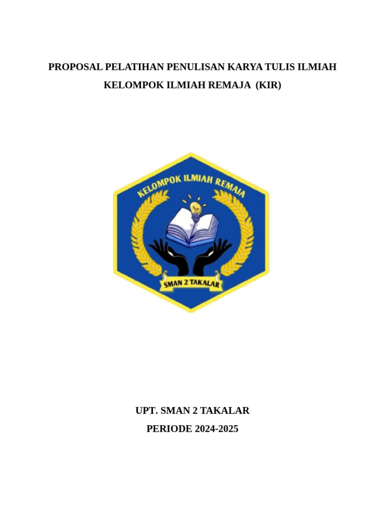 PROPOSAL Penulisan KTI KIR | PDF