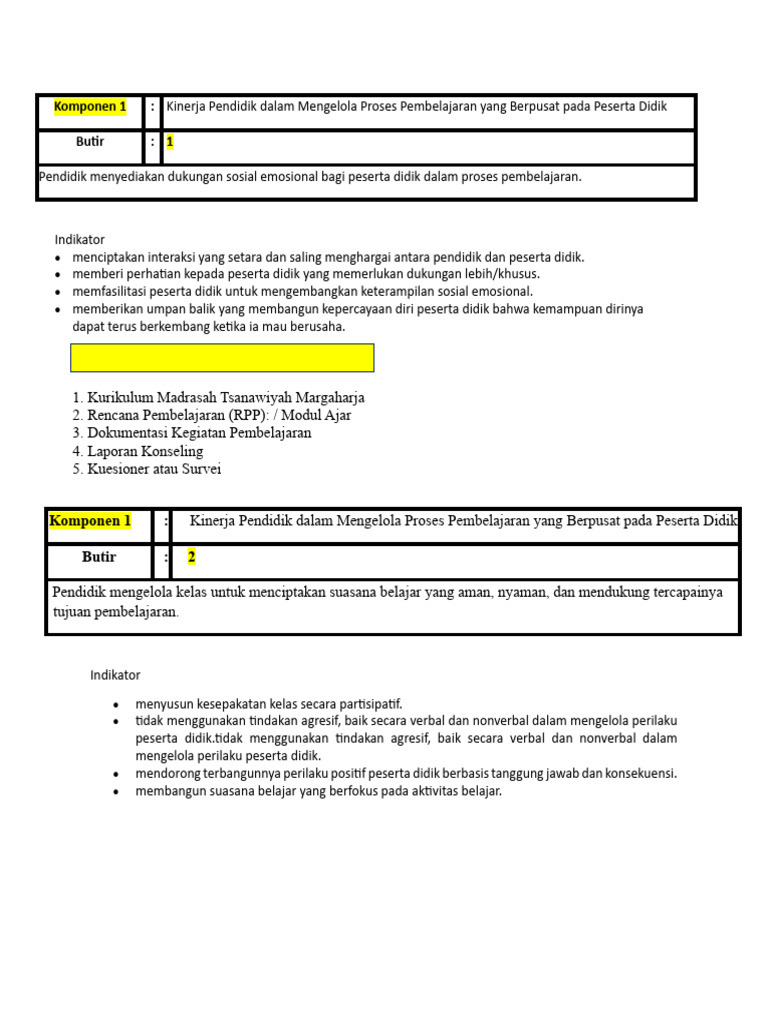 Bukti Dukung Akreditasi 2024 | PDF