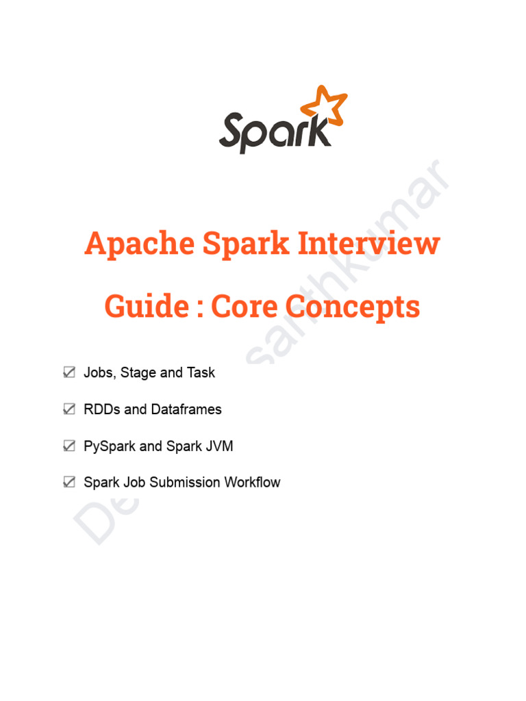 Apache Spark Cor Concepts | PDF