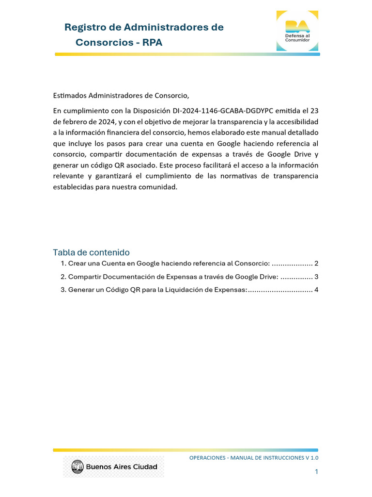 Registro de Administradores de Consorcios - RPA | PDF