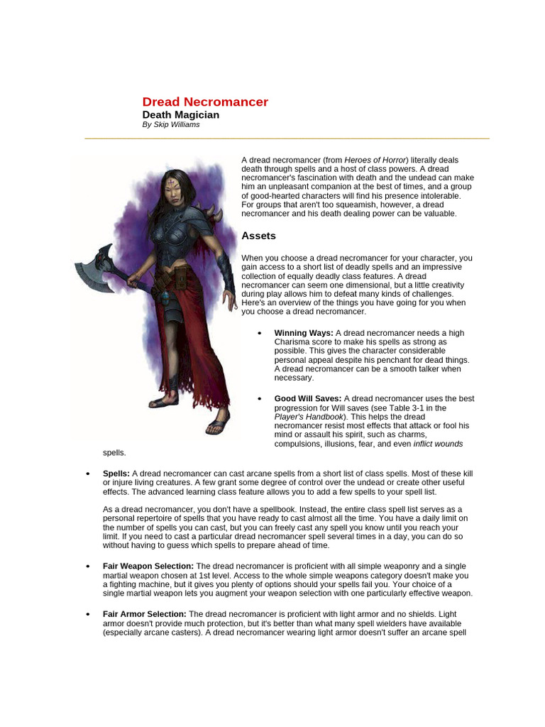 Dread Necromancer | PDF