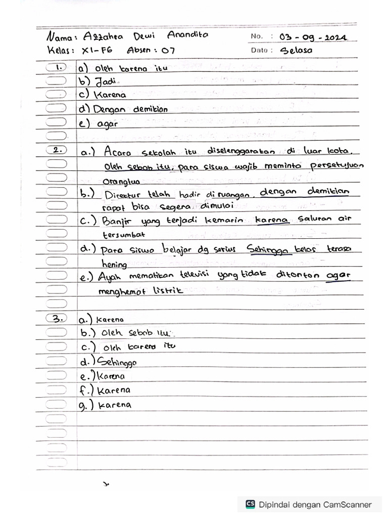 Azzahra Dewi Anandita (07XI-F6) | PDF